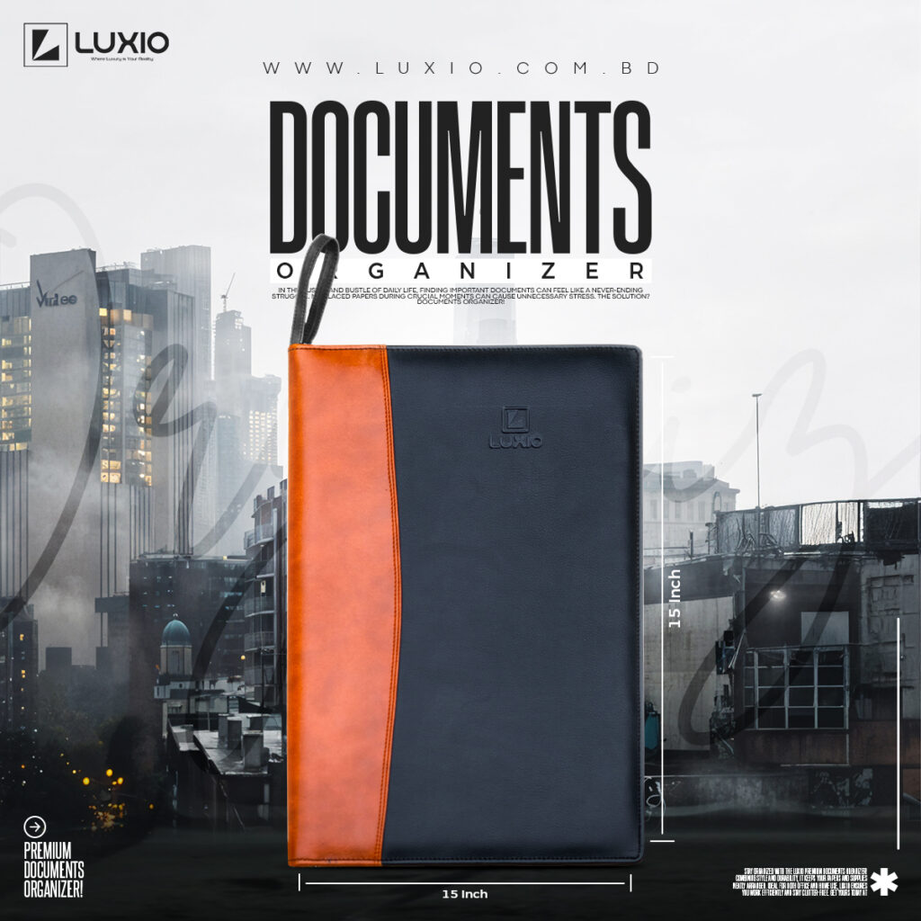 LUXIO Premium Document Organizer – Where Luxury is Your Reality
